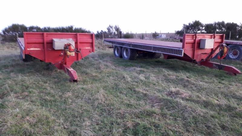 Choice of 2 x 25ft bale trailers (677) for Sale | Marshall's Farm Machinery